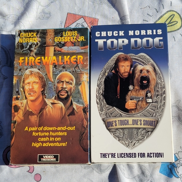 Media | Chuck Norris Vhs Set Fire Walkertop Dog | Poshmark